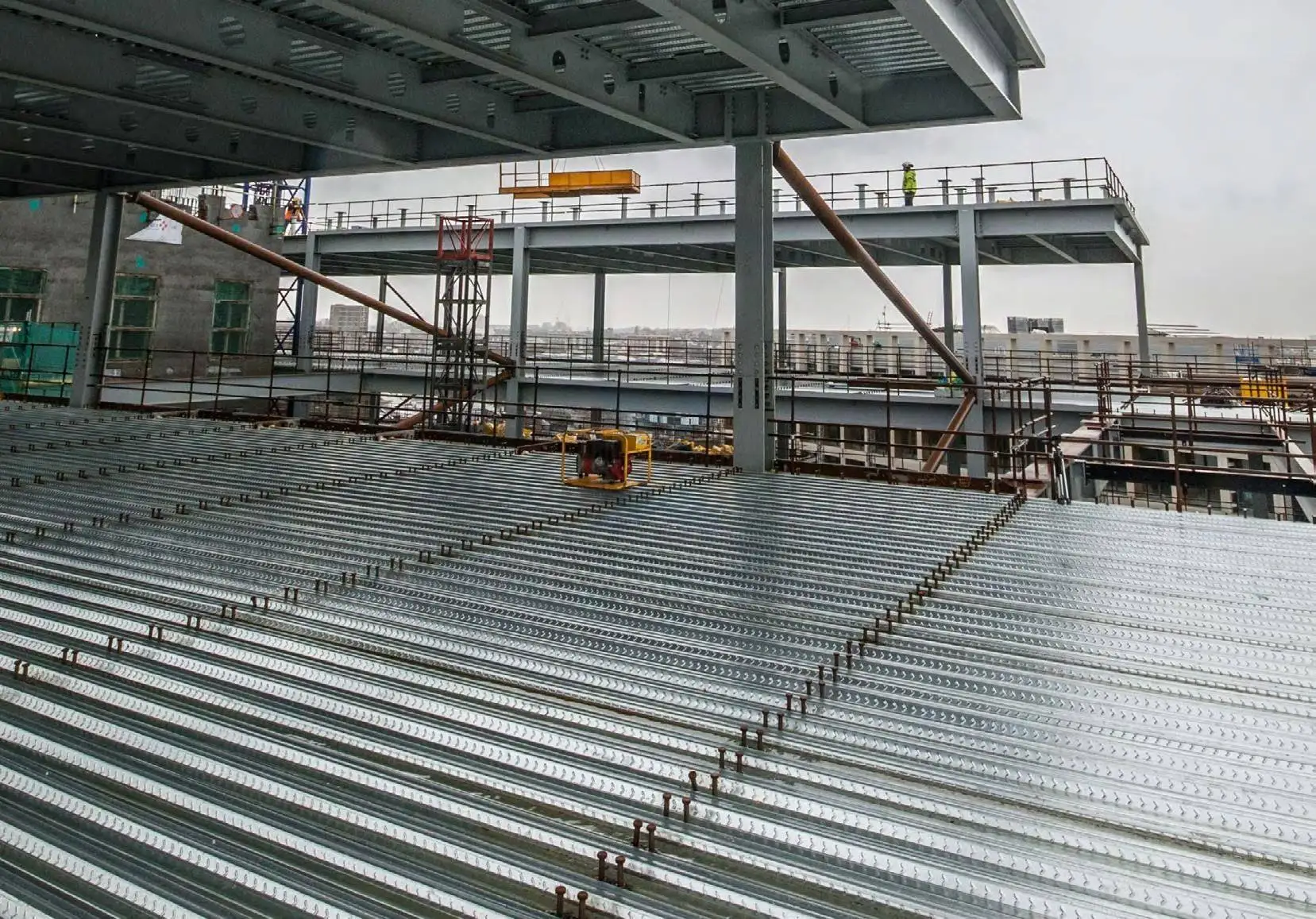 Deep Rib Galvanized Roof Deck Metal Floor Decking Sheet For Steel ...