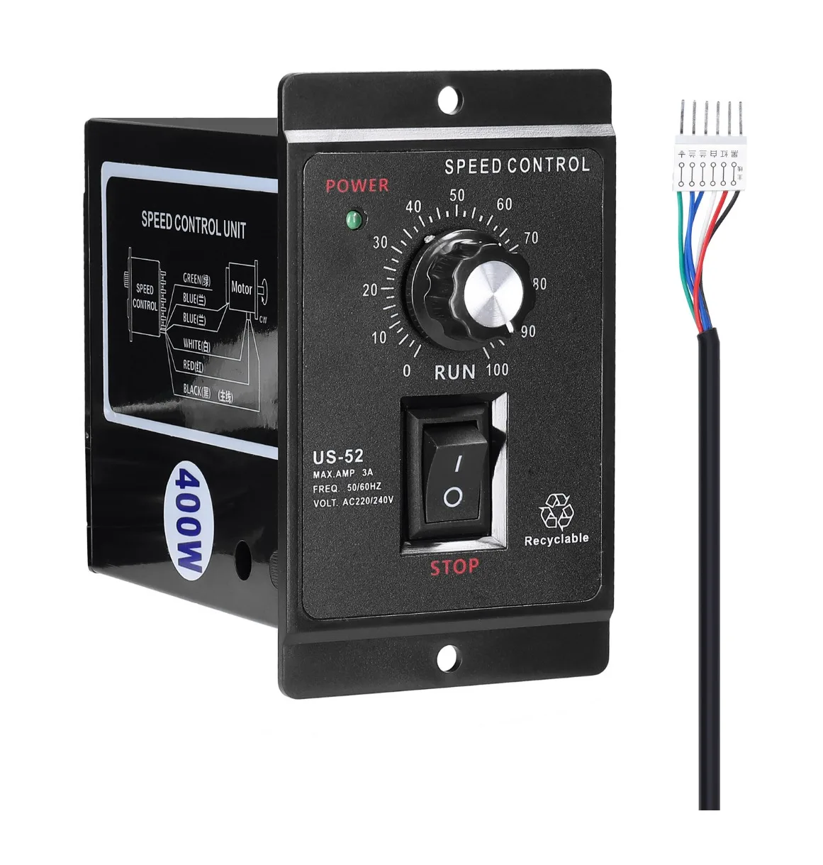 400w Speed Controller Alternating Current Single-phase Asynchronous ...