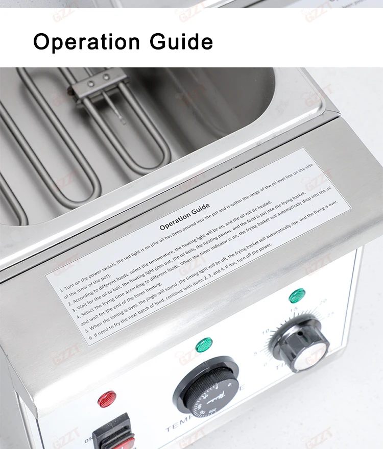 Commercial Countertop Kfc Chicken French Fries Frying Machine 8l Table ...