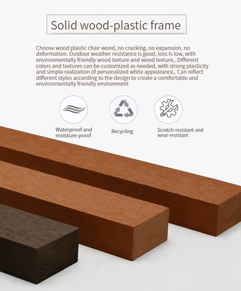 Eco-friendly Recycled Plastic WPC Bench Slats for Outdoor Furniture OEM