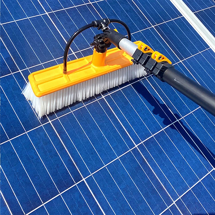 40 FT Telescopic Pole Solar Panels Cleaning Kit Tool Water Fed