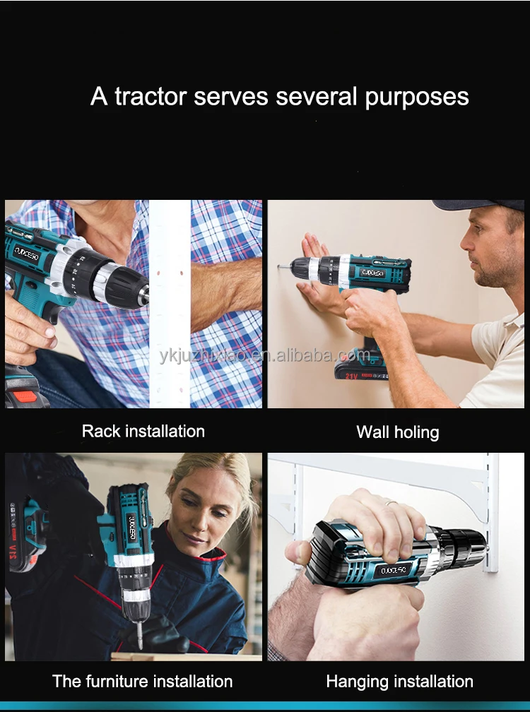 High Torque Cordless Drill - 24V Power Tools for All Needs