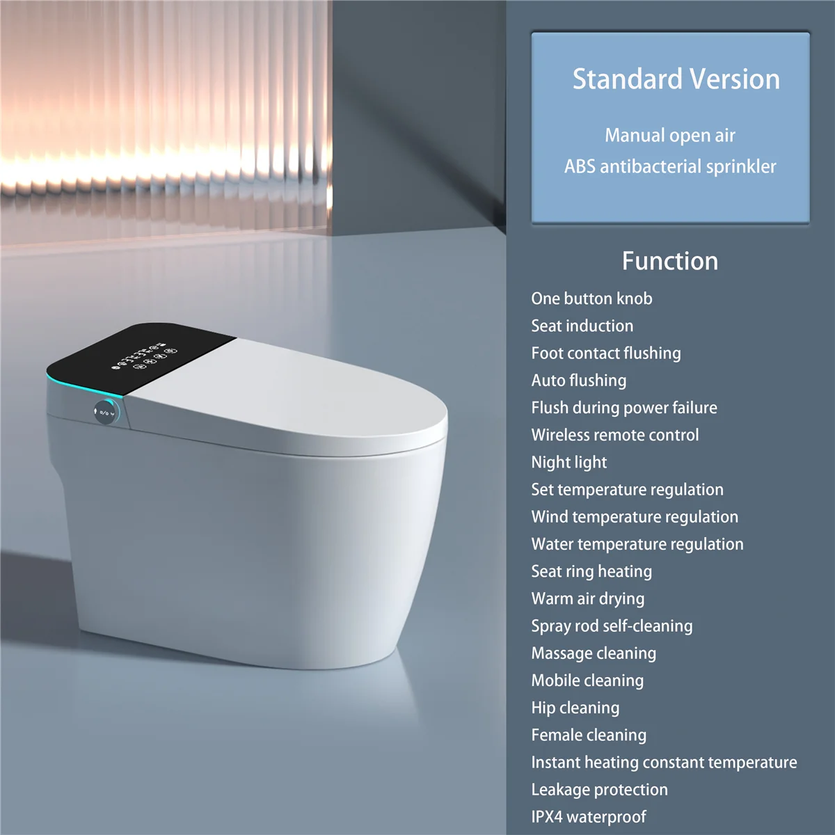 Fashion Auto Sensor Flush Open Electric One Piece Automatic Modern Wc ...
