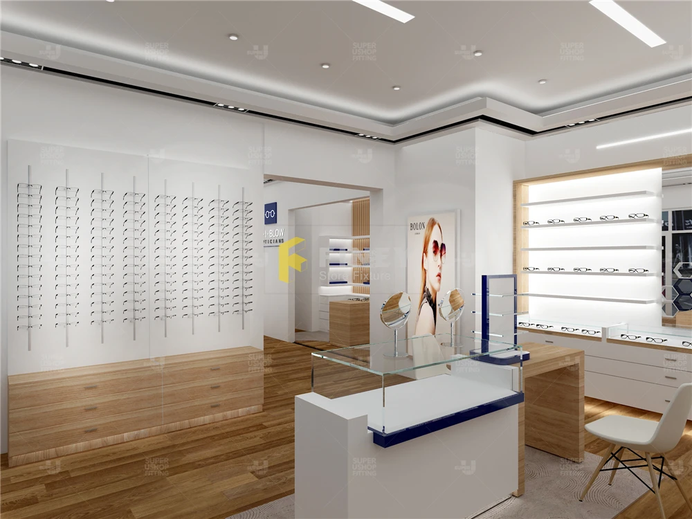 Optical Shop Interior Design - Elegant Display Solutions