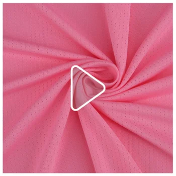 N012-4 China Supplier T-shirt Solid Color Knit Poly Spandex Pinhole ...
