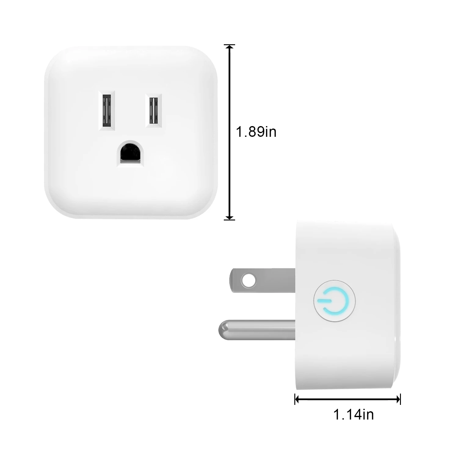 Smart Plug in Dimmer Z-wave Brightness Adjust Timer Socket for Dimmable ...