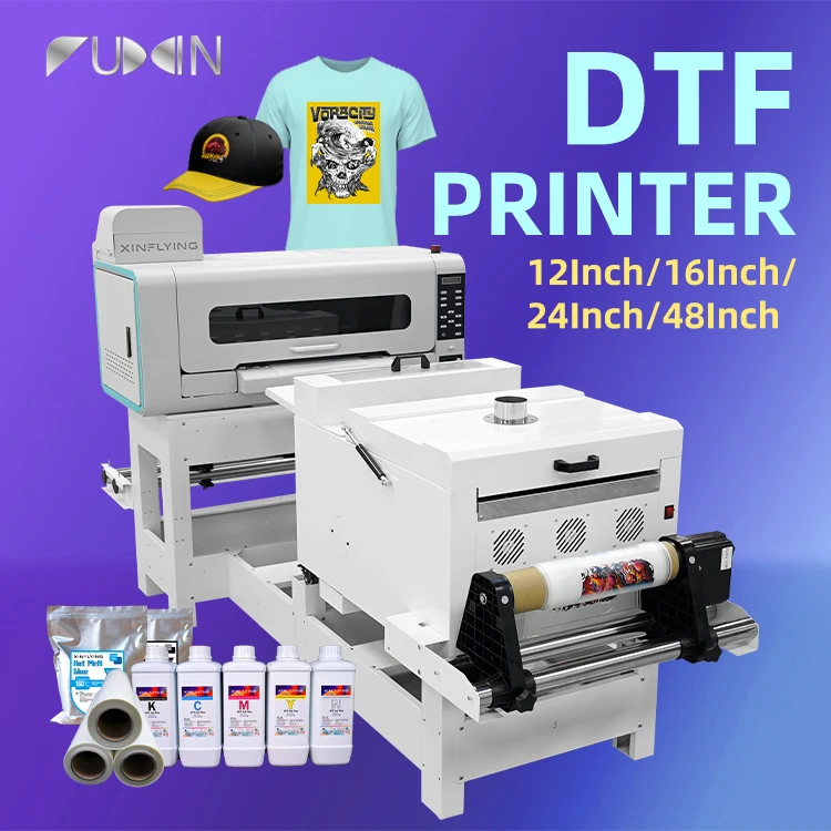 FuXin High-quality DTF A2 Printer and Oven T-Shirt Customized Digital Printing 42cm DTF Printer ...