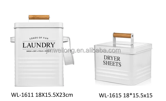 Metal Laundry Box - Sustainable Storage for Washing Powder