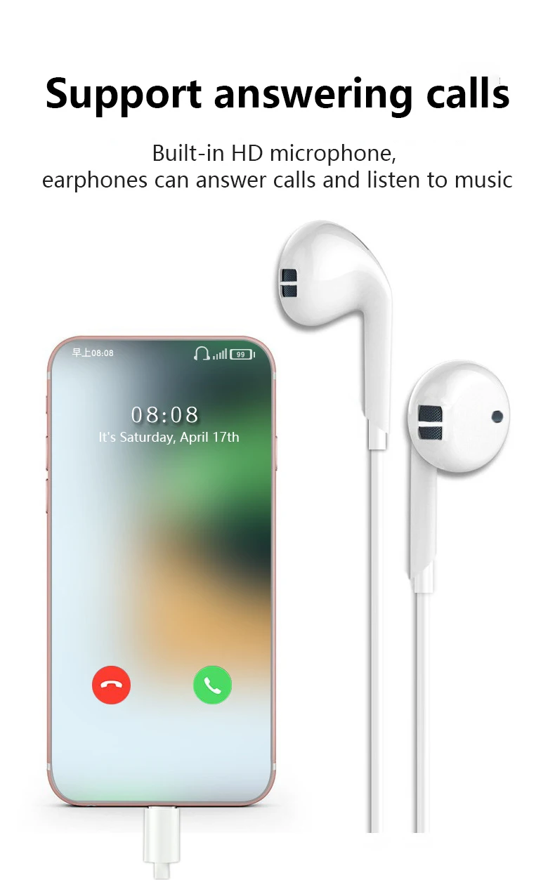 Wholesale Price 3.5mm Type C Earphones Accessories Stereo Earbud In-ear ...