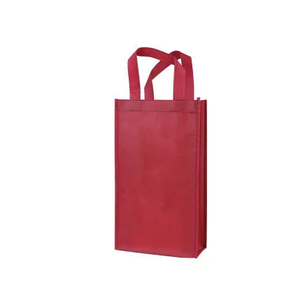 Custom Promotional Reusable Non Woven Wine Bag - Christmas Gift