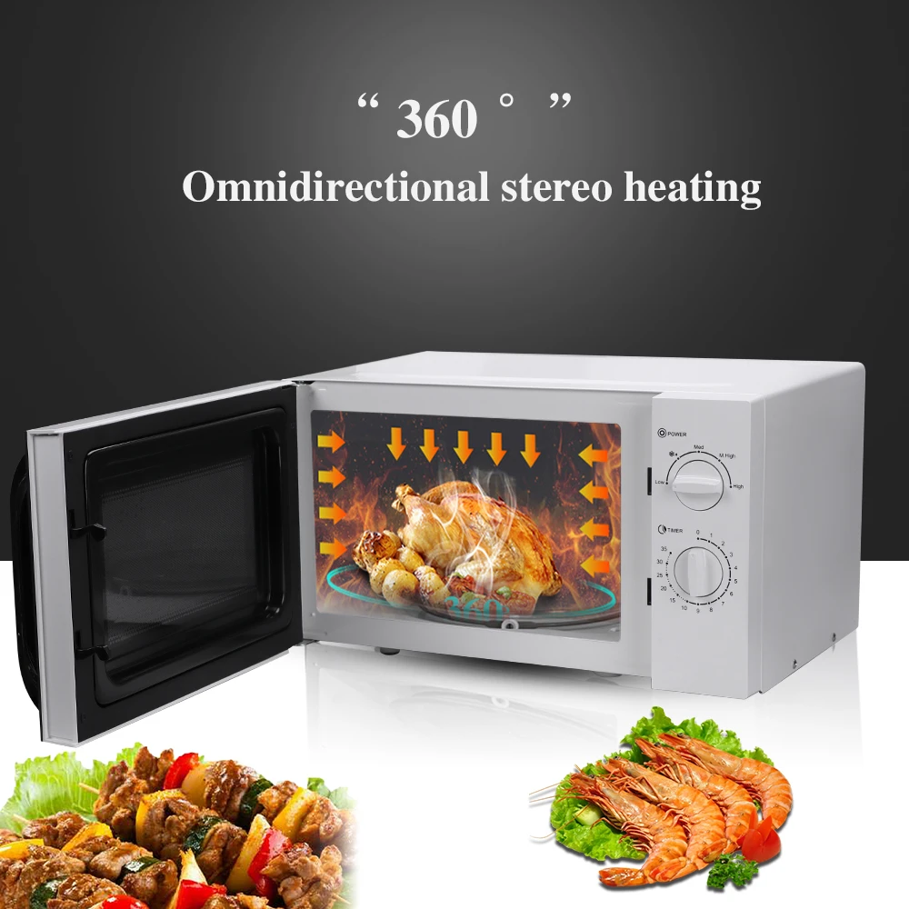 RAF Compact Micro Wave Kitchen Electric 23L - Easy Cooking