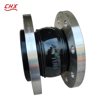 Dn100 Rubber Expansion Joint Flanged Connector Coupling Pipeline ...