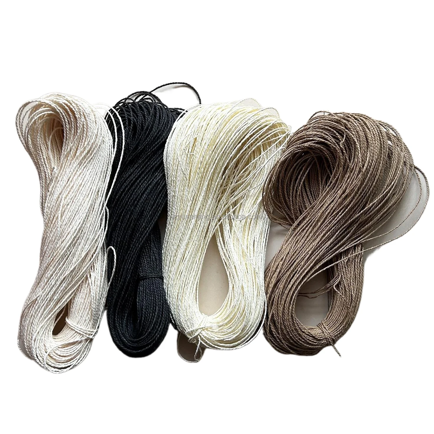 ECO-Friendly Degradable 2mm 1.5mm 2.5mm Twisted Paper Ropes Raffia Dye-Packed Packaging Ropes ...