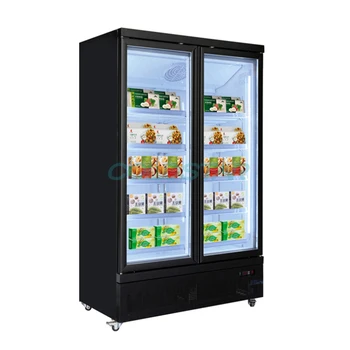 Other Freezers Double Door Vertical Ice Cream Display Showcase - Buy Other Freezers,Ice Cream ...