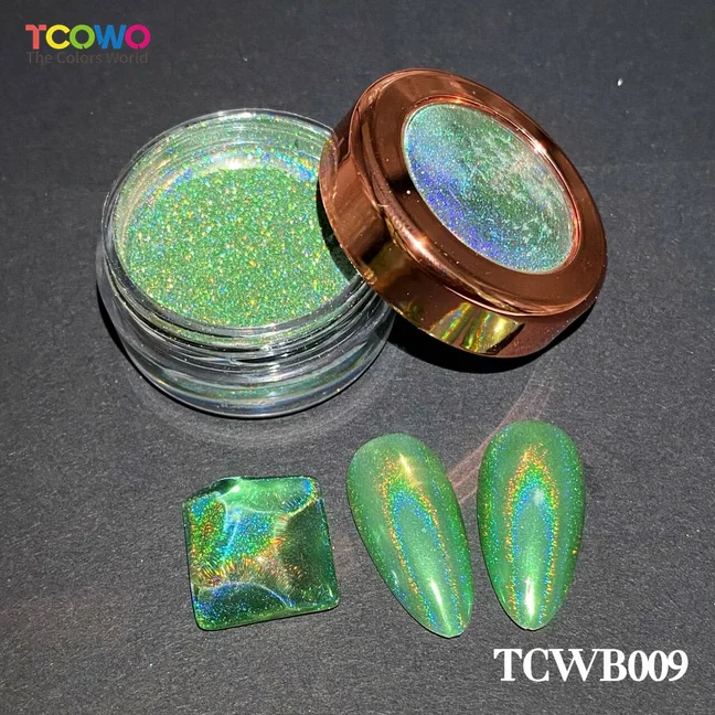 Wholesale Laser Powder Holographic rainbow Effect Pigment Dust Nail ...