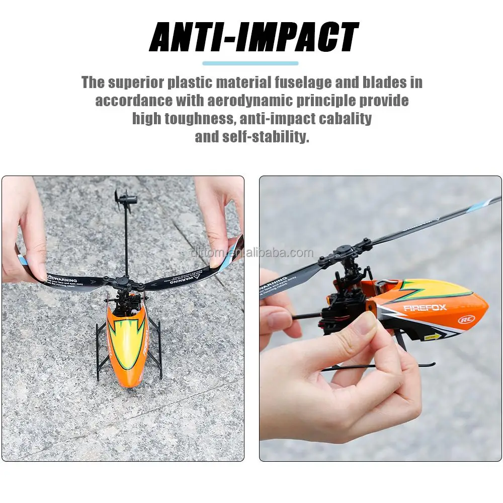 Flybarless Firefox C129 - High Stunt RC Helicopter
