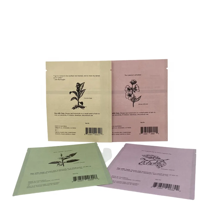 Compostable Small Size Sachet for Tea Coffee Powder Packaging