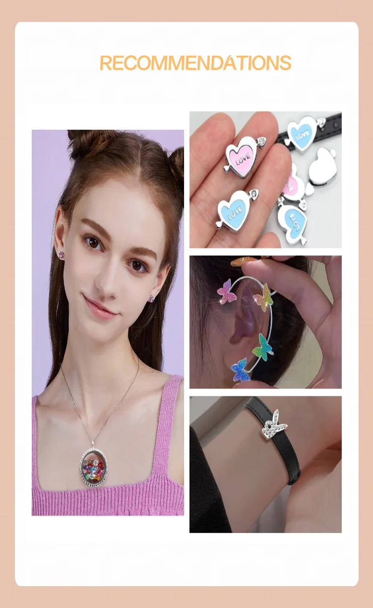 Custom Double Curved Stainless Steel Glass Locket For Unisex Charm ...