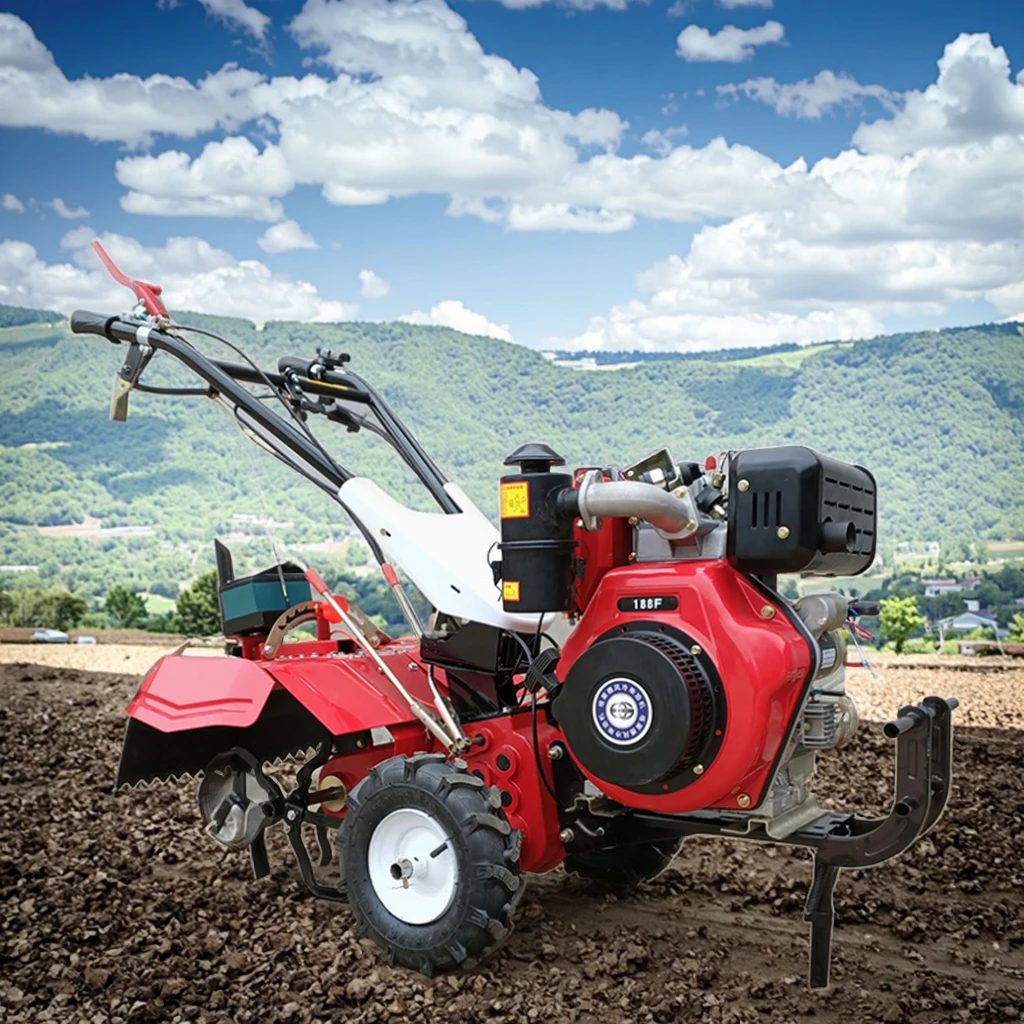 Agricultural Equipment diesel Garden Rotavator diesel Tiller Mini ...