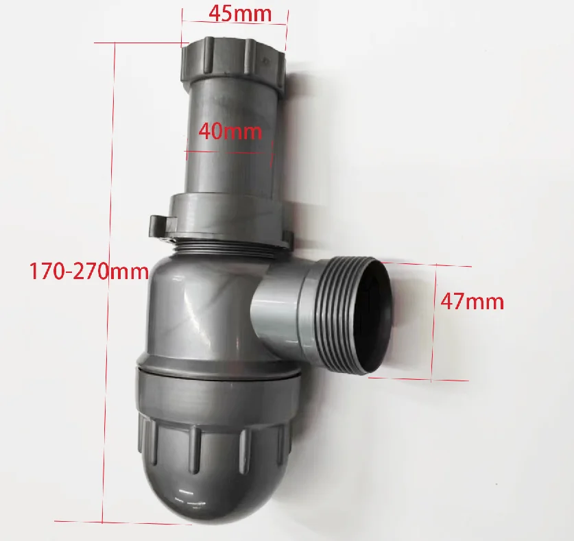 Modern Design Kitchen Sink Fittings Accessories Universal Wall Pipe Pop ...
