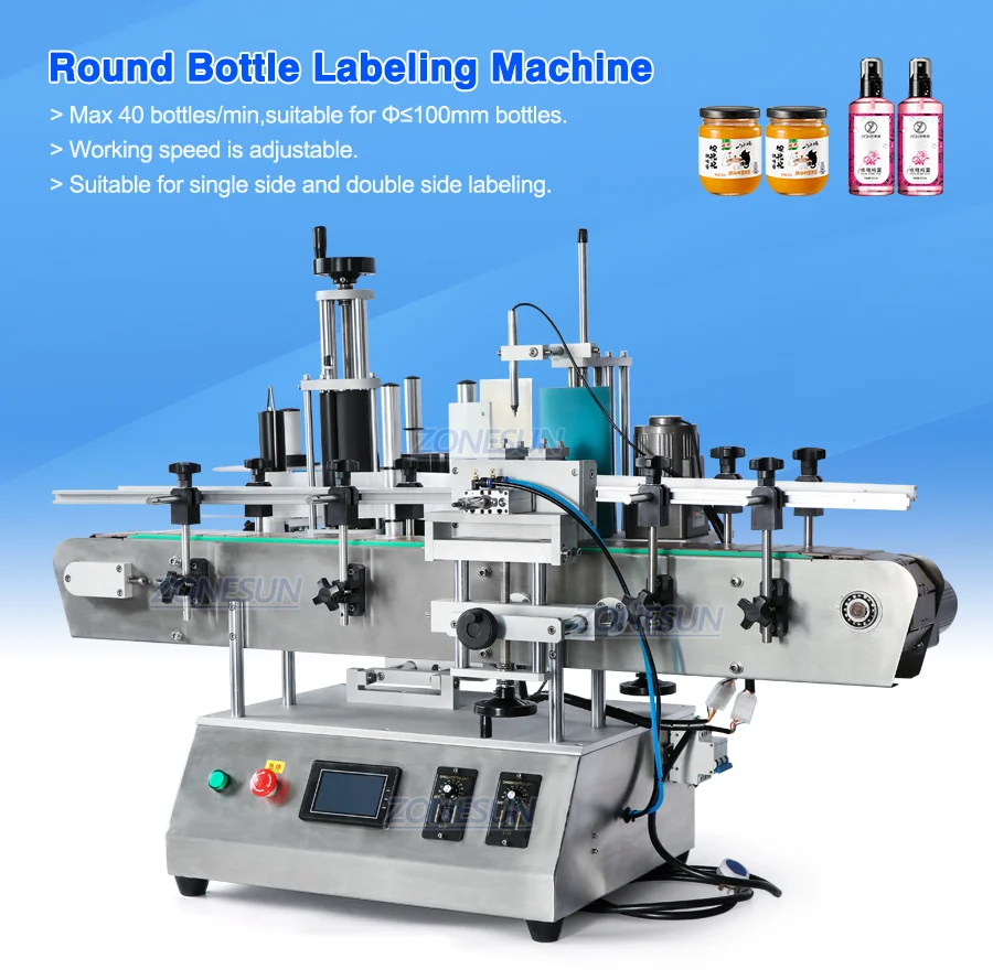 ZONESUN TB-500A Labeller - High Efficiency Double Side Labeling