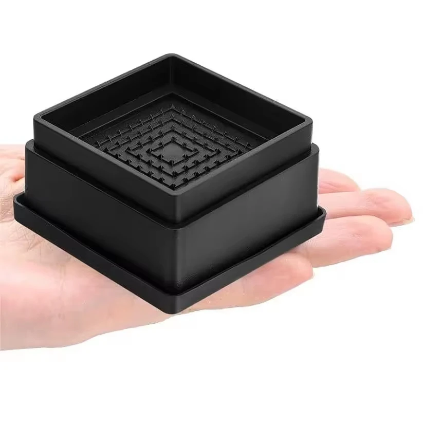 1-inch Mini Square Nail Adjustable Height Plastic Bed Riser 4-piece Set ...