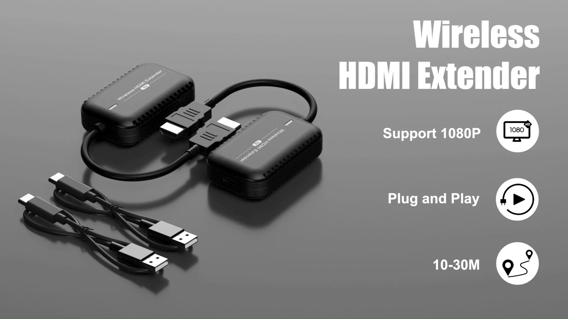 Wireless Hdmi Video Transmitter And Receiver 30m Hdmi Transmitter And ...