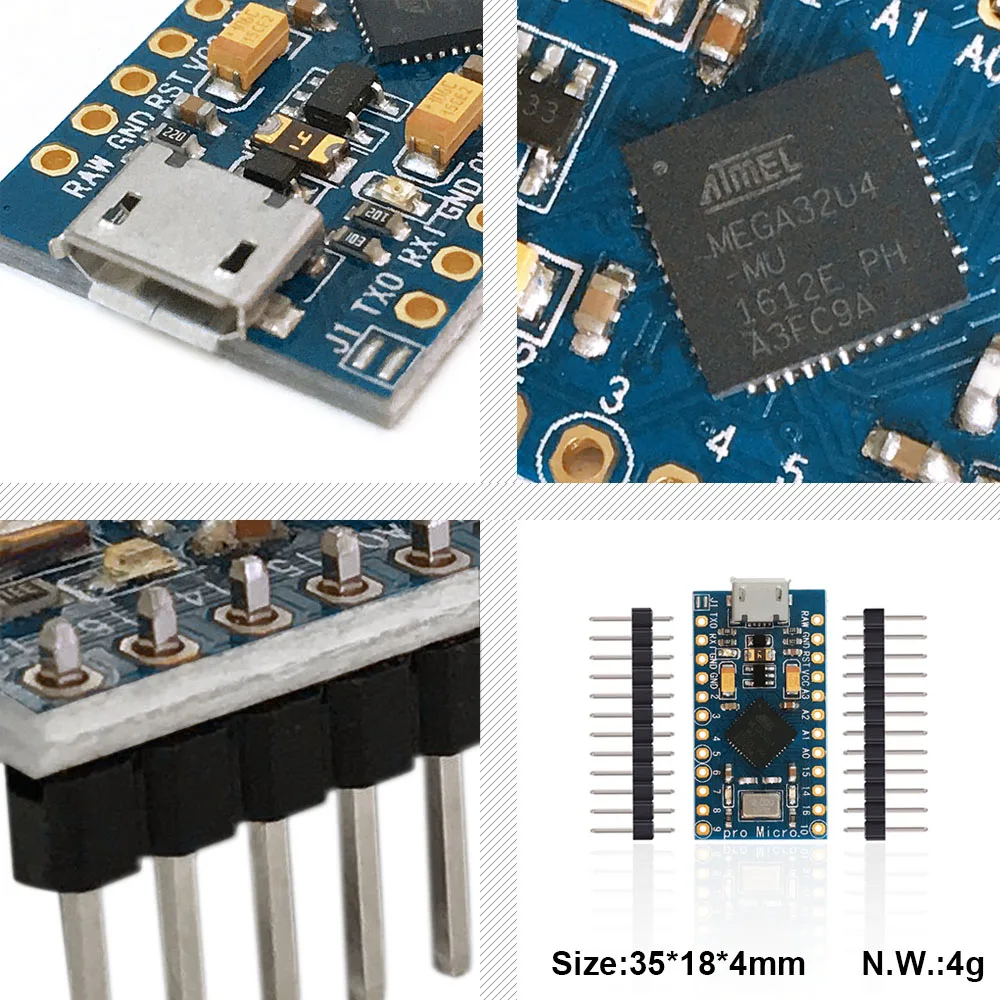 프로 마이크로 개발 보드 33v 16mhz 제어 보드 사용 Atmega32u4 Arduino 로고 Buy 메인 Arduino 키트프로 마이크로 Arduino개발