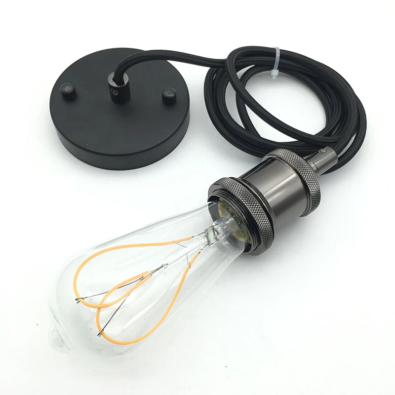 Edison Lamp Holder E27 Vintage Lamp Base Holder Pendant Bulb Light ...