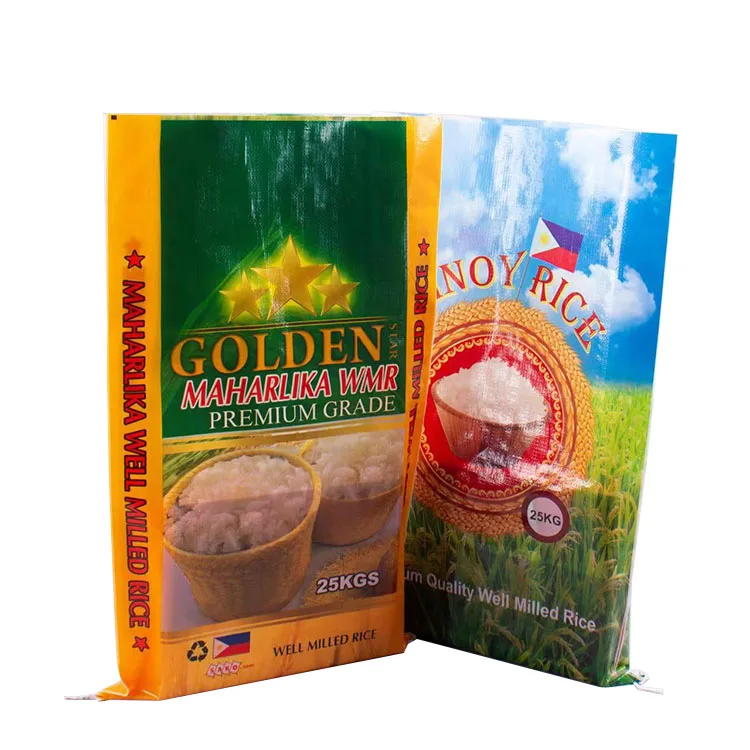 25kg 50kg Plastic Woven Rice Packing Bag,Laminated Pp Woven Rice Sack ...