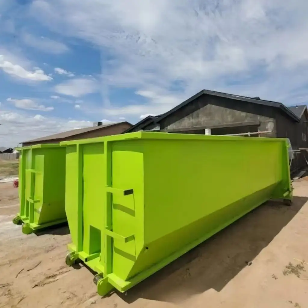 Customized 18-Cubic Yard Heavy Duty Steel Roll-Off Dumpster with Hook ...