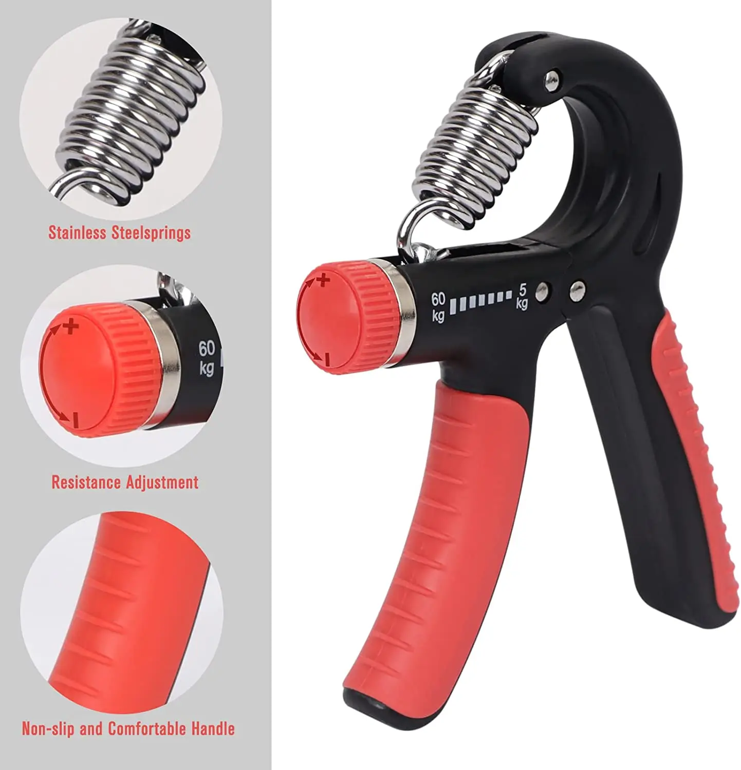 Best Sales Fitness 5-60 kg Grip Strengthener Exerciser Custom ...