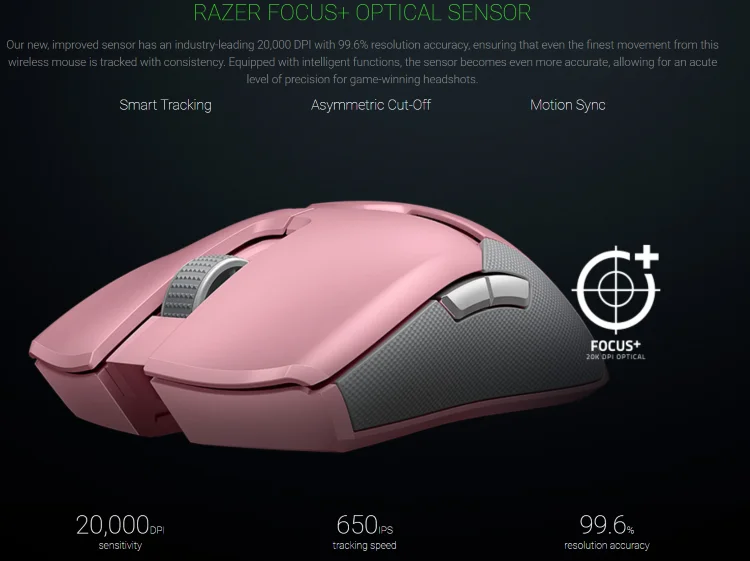 Razer Viper Ultimate Wireless Gaming Mouse - Pink Edition