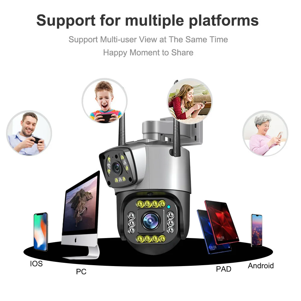 V360 Dual Screen Wireless Monitor For Outdoor And Home Use 360 Degree ...
