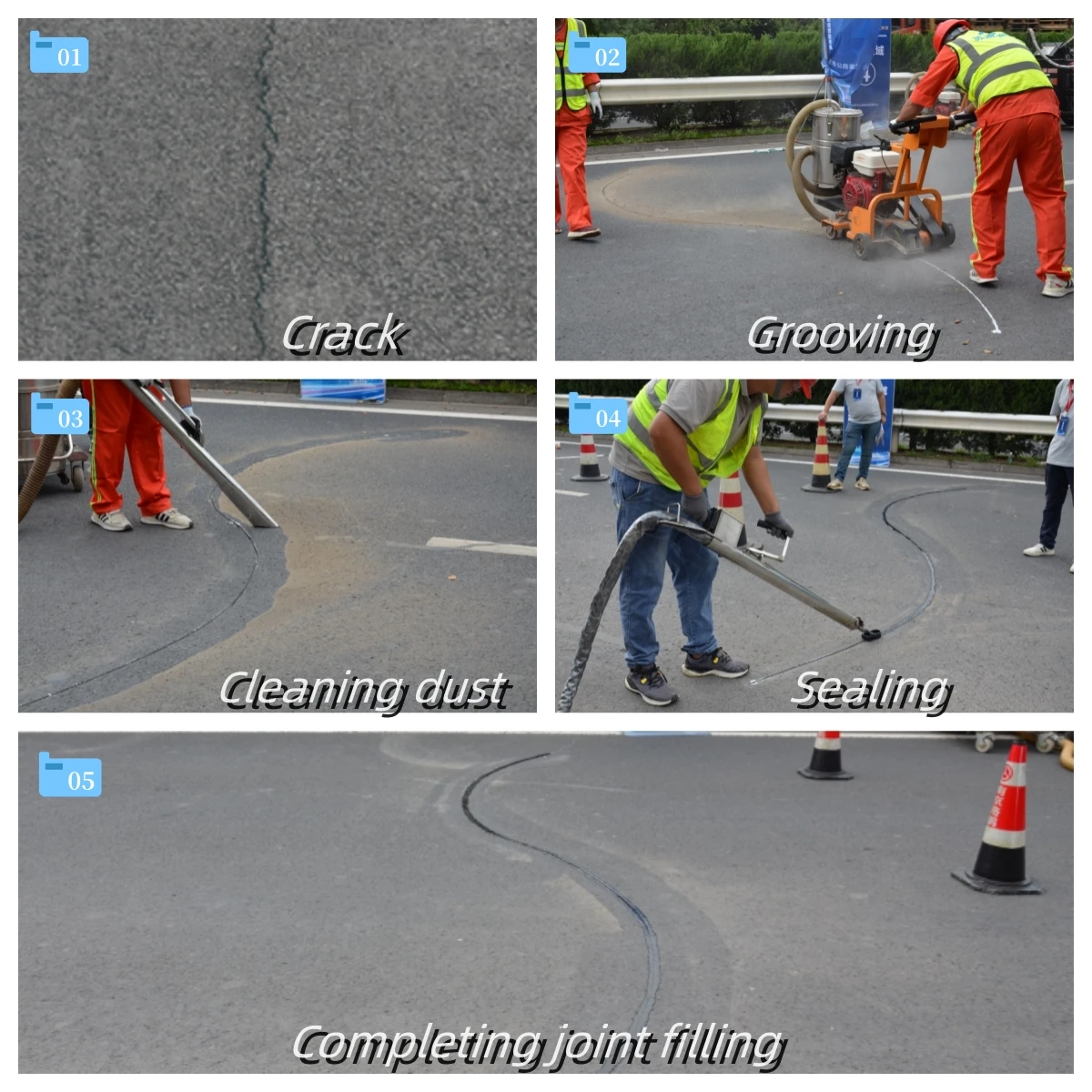 Road Crack Sealing Machine Asphalt Pavement Repair Machine Electric ...