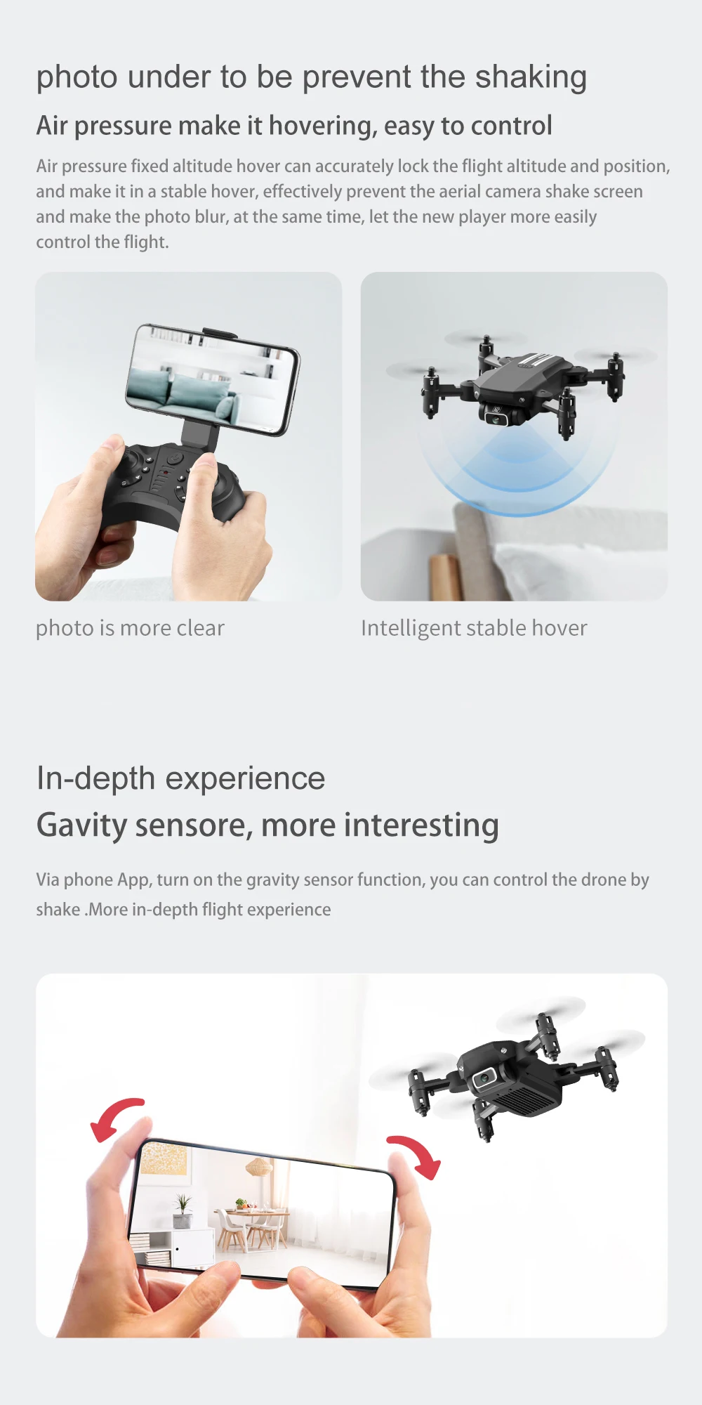 The Best Mini Dron Mobile Phone With 4drc Gesture Drone Camera Hand ...