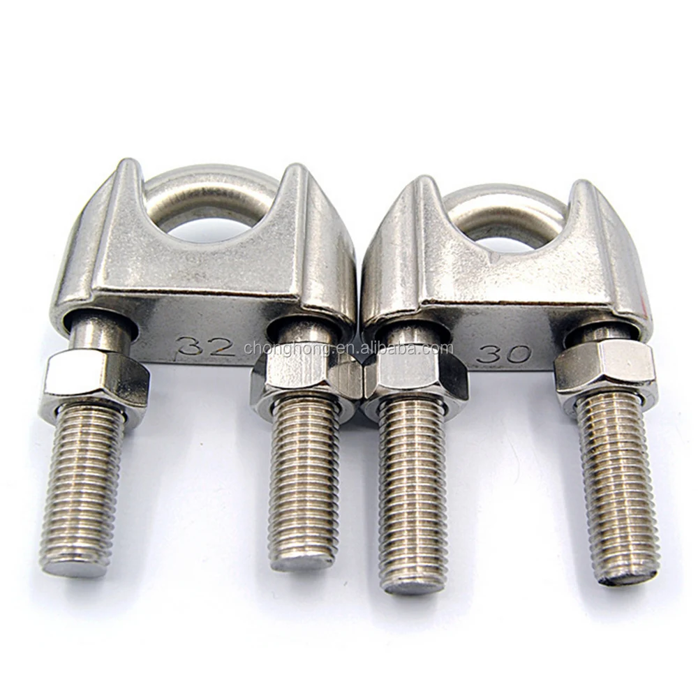 M3 To M60 Wire Rope Clamp High Polished Wire Rope Clip With Groove ...