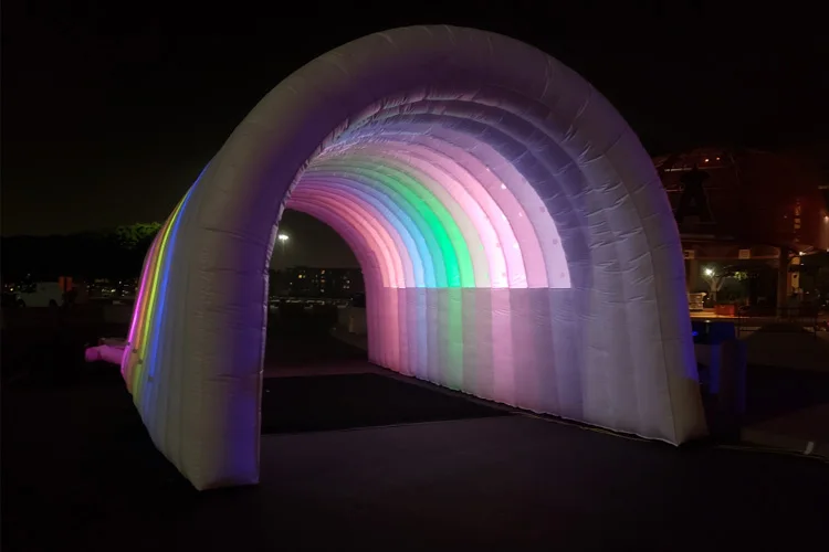 Giant Outdoor Event Led Lighting Tunnel Inflatable for Sale