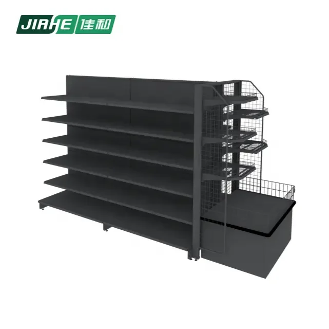 Supermarket Wall Shelf Gondola Shelving System Display Unit Shop ...