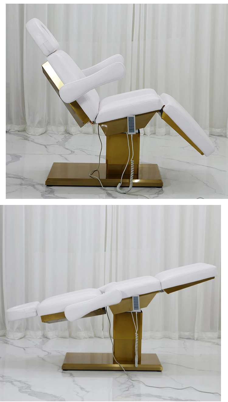 Luxury Salon Furniture Electric Adjustable Height Facial Cosmetic Spa ...
