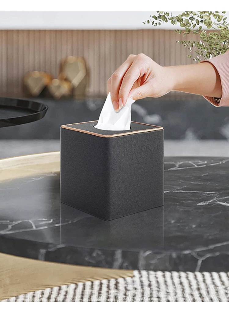 Modern Luxury Home Decor Leather Tissue Box Restaurant Tissue Box - Buy ...