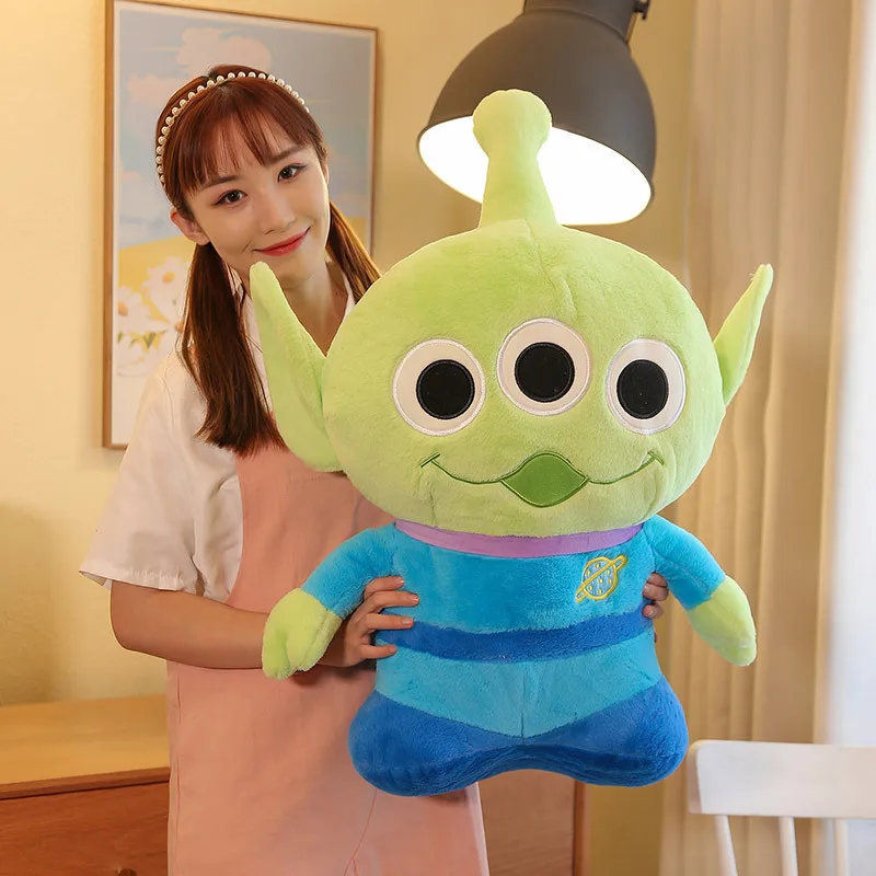 Hot Selling Big-eyed Alien Plush Stuffed Animal Toys Green Alien Plush ...