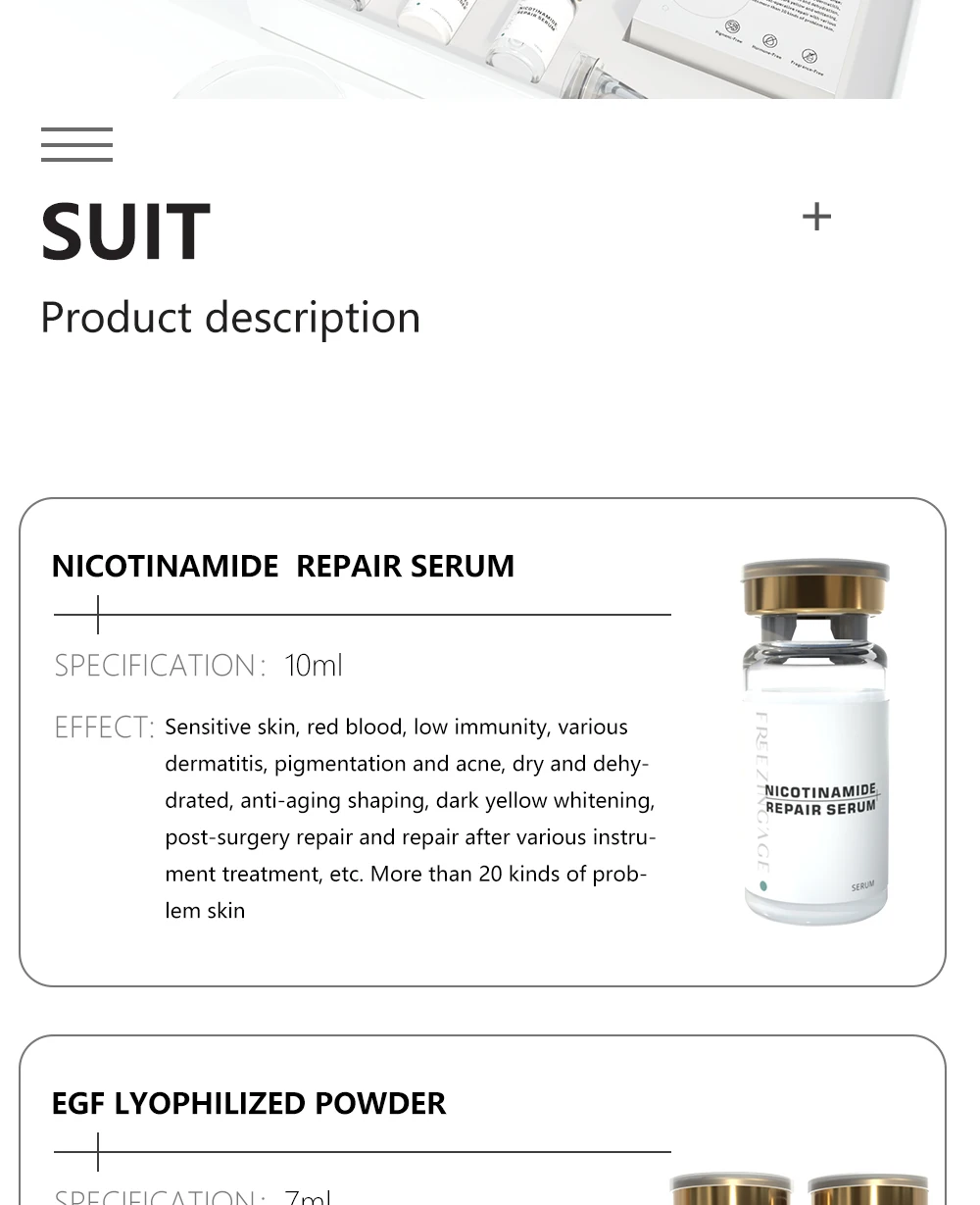 Face Care Egf Lyophilized Powder Natural Repair Anti Wrinkle ...