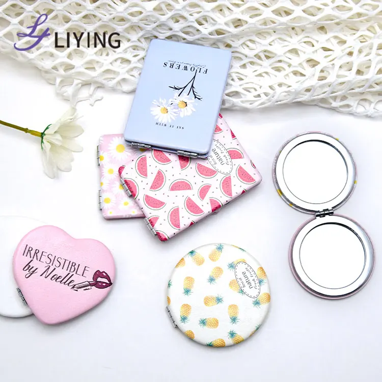 Factory Custom Logo Portable Pocket Purse Mirror Compact Mirrors ...