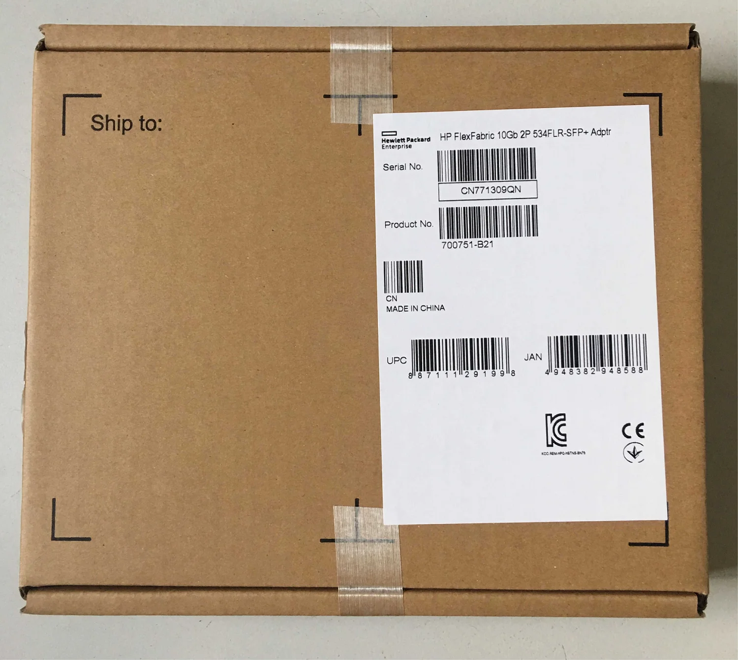 Hpe Flexfabric 10gb 2-port Flr-sfp+ 57810s Adapter 534flr-sfp+ 700751 ...