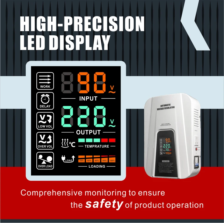 Tvr-10kva Relay Type Digital Display Hot Sale Single-phase Ac Tv ...