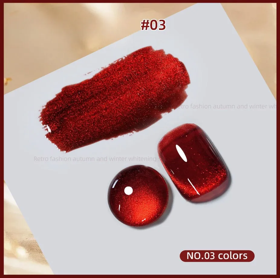 Misscheering New Autumn And Winter Whitening Nail Polish Ruby Cat Eye Nail Polish Gel - Buy ...