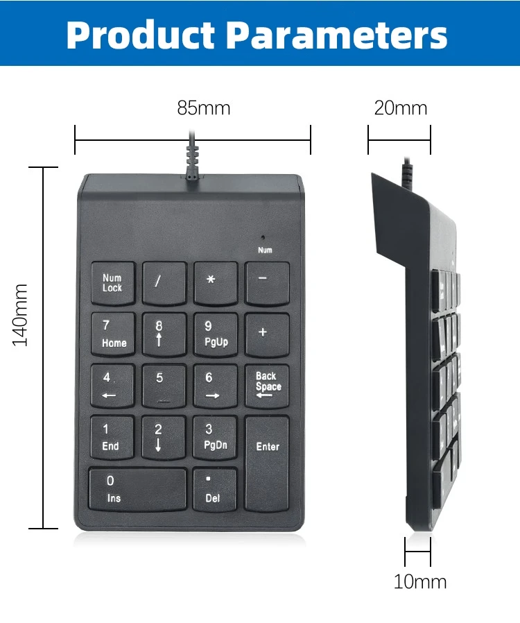 Wholesale Full Size Big Print Letters Usb Numeric Keypad Portable Slim ...