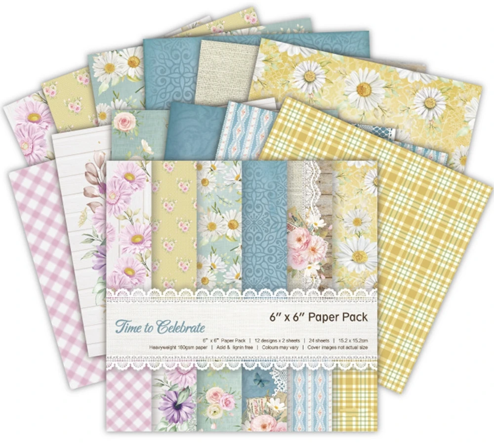 Scrapbook Paper Set - 24 Sheets for DIY Crafts & Decor