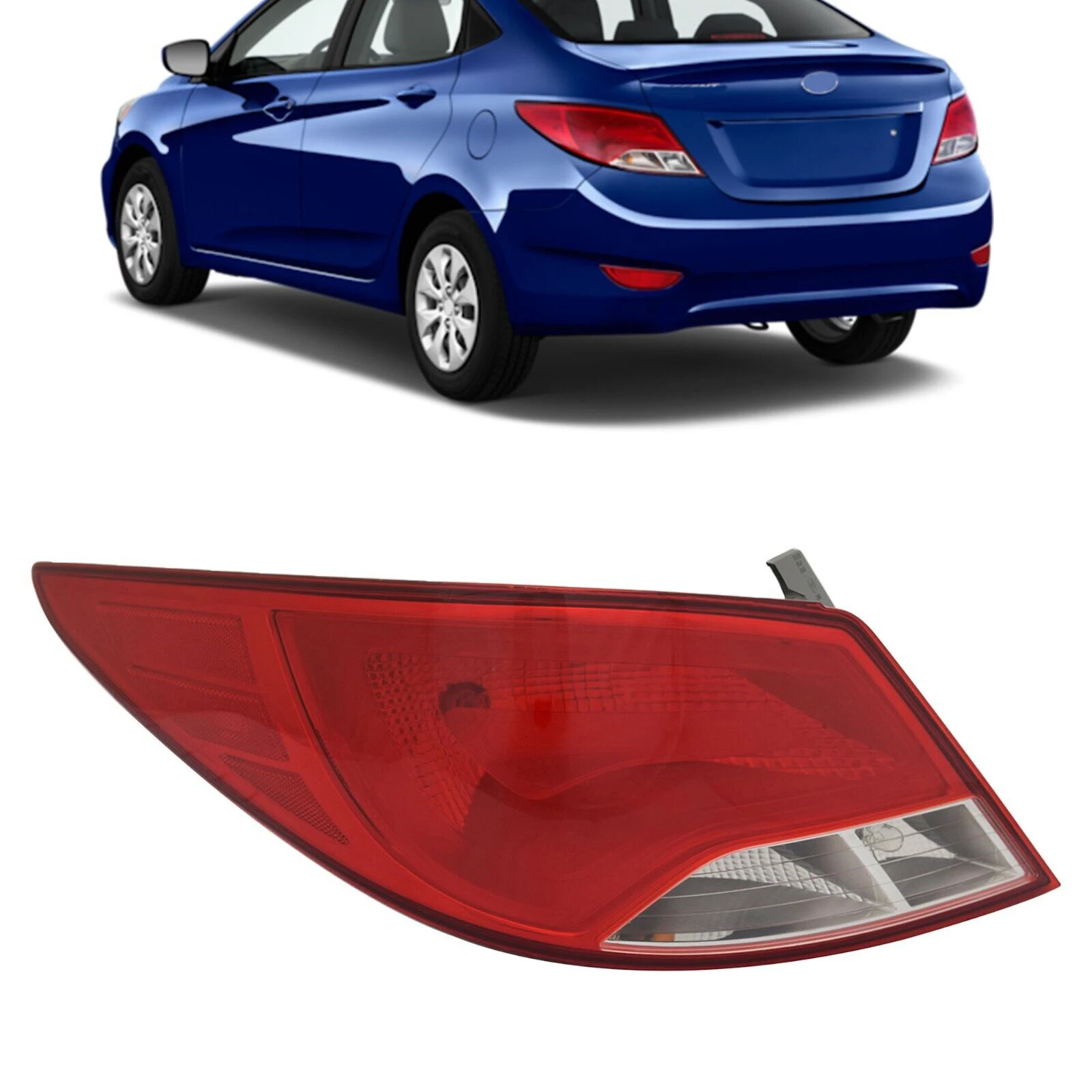 Hy2801148 Taillamp Tail Light For 2015 2016 2017 Hyundai Accent ...